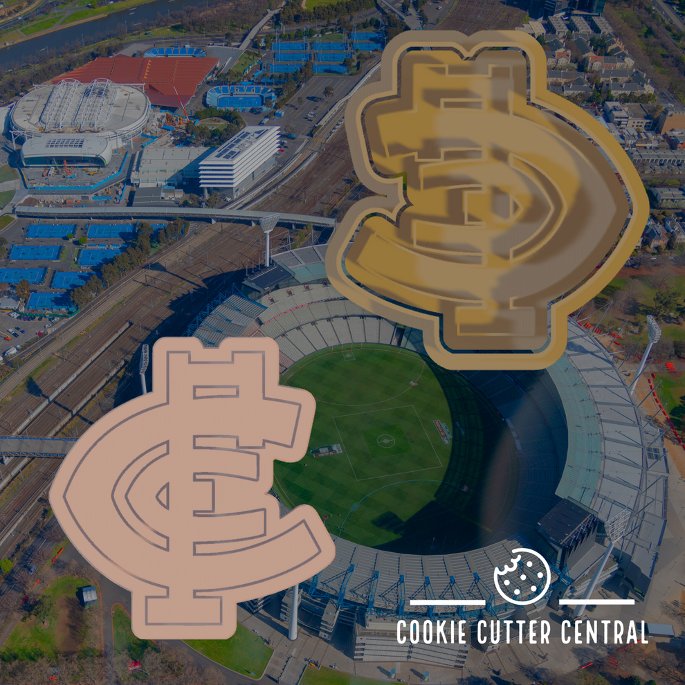 AFL Carlton Blues Logo - 7.4cm x 7cm – Cookie Cutter Central