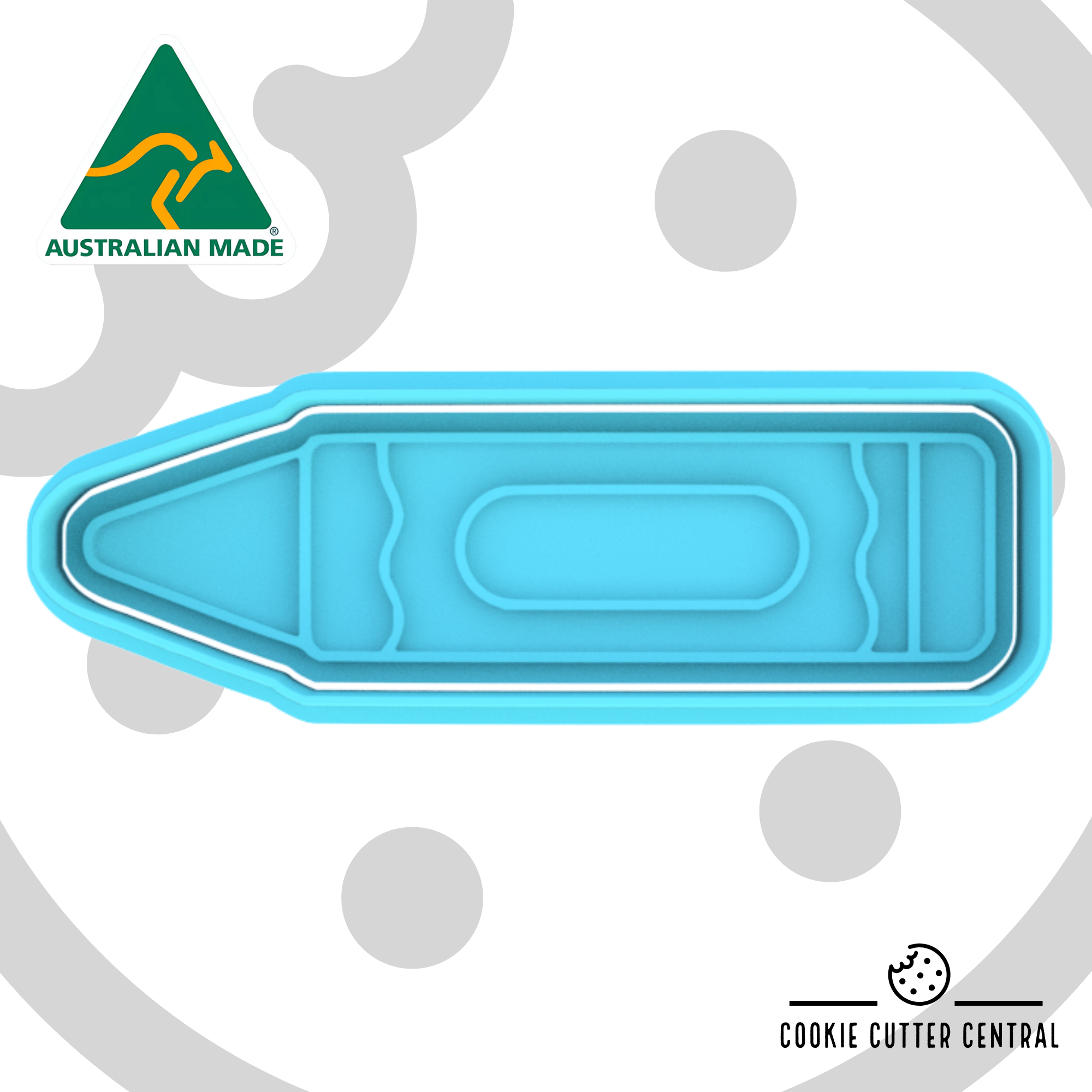 Crayon Cookie Cutter and Embosser - 3.2cm x 11.2cm – Cookie Cutter Central