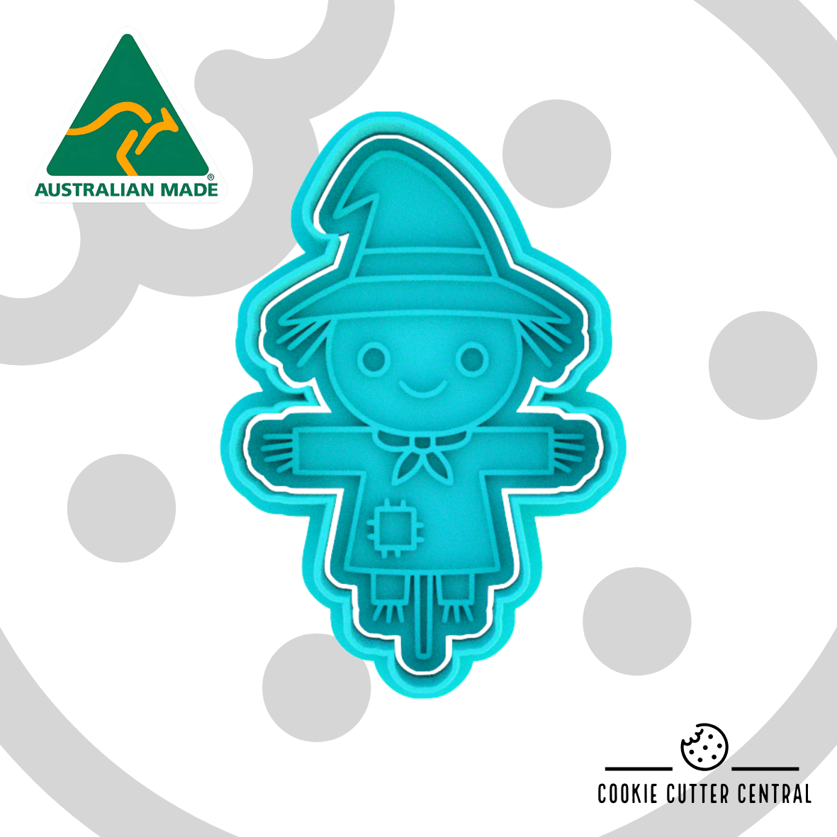 Cute Scarecrow Cookie Cutter and Embosser - 9.3cm x 6.1cm – Cookie ...
