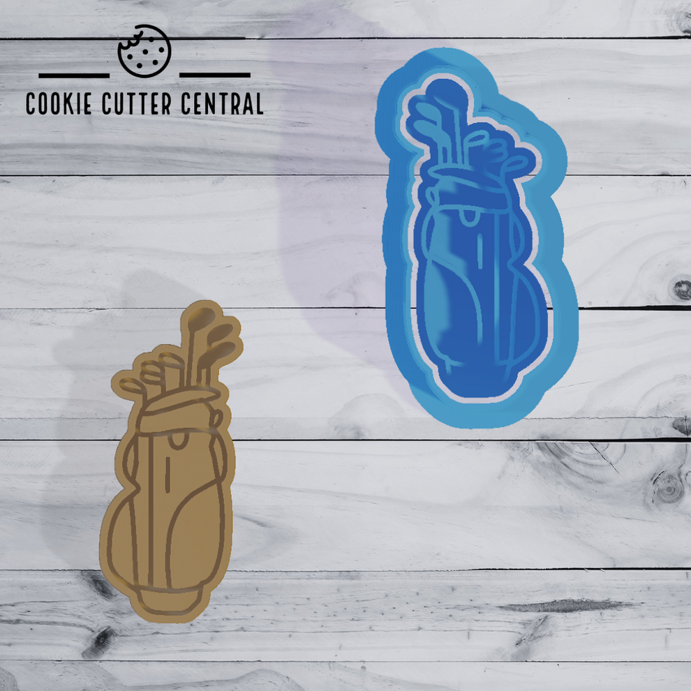 Mini Golf Bag Cookie Cutter and Embosser - 5.2cm x 2.3cm – Cookie ...