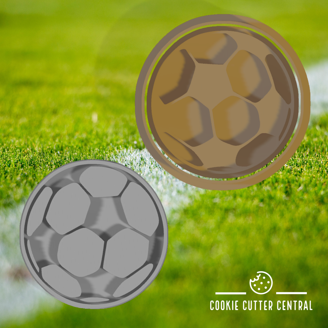 Soccer Ball Cookie Cutter and Embosser - 6.5cm Round – Cookie Cutter ...