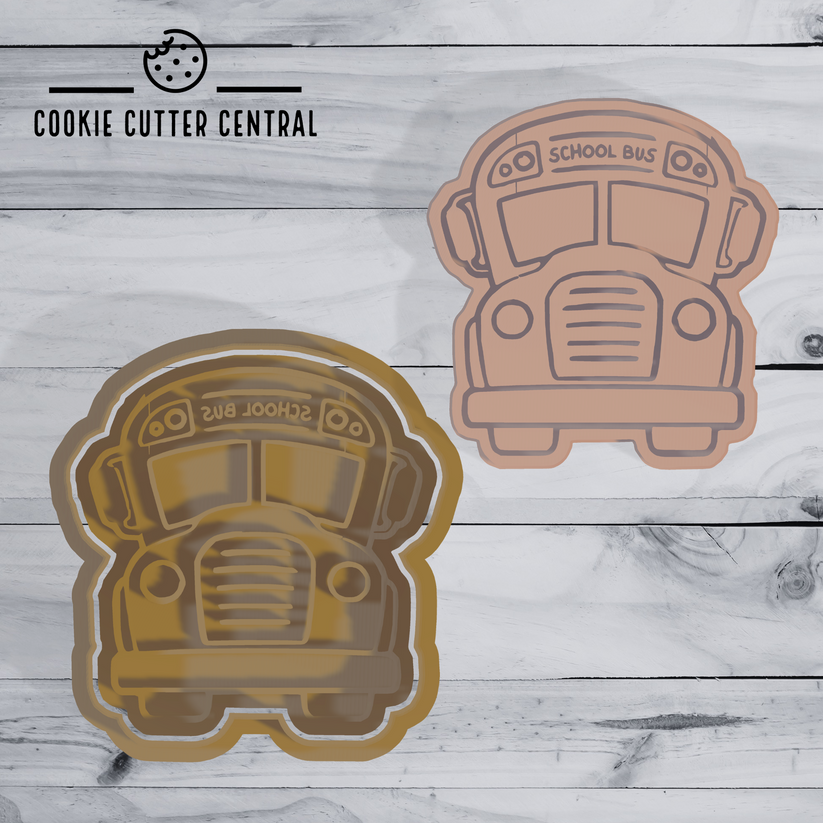Cocomelon School Bus Cookie Cutter and Embosser - 6.6cm x 6.3cm ...